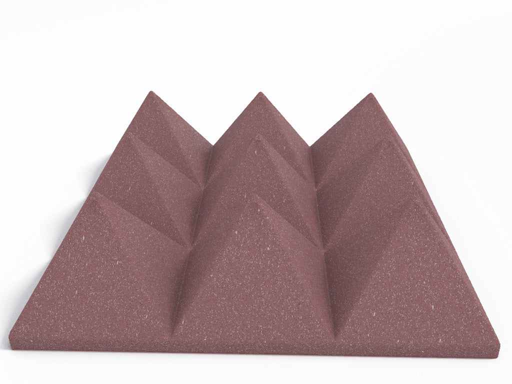 4 Inch Acoustic Foam Pyramid Style Panels - 13 Color Options