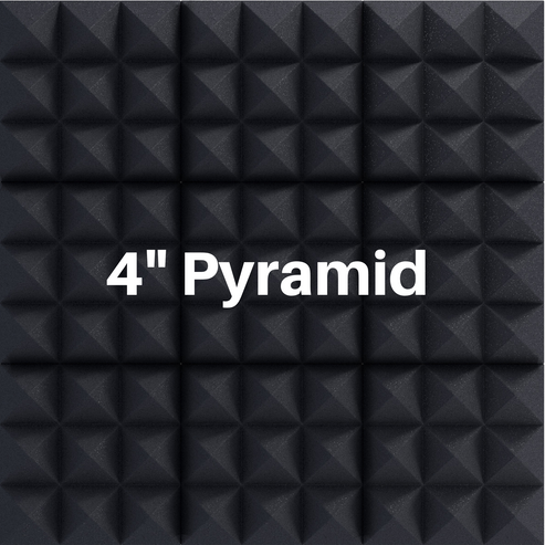 4 Inch Acoustic Foam Pyramid Style Panels - 13 Color Options – SoundAssured