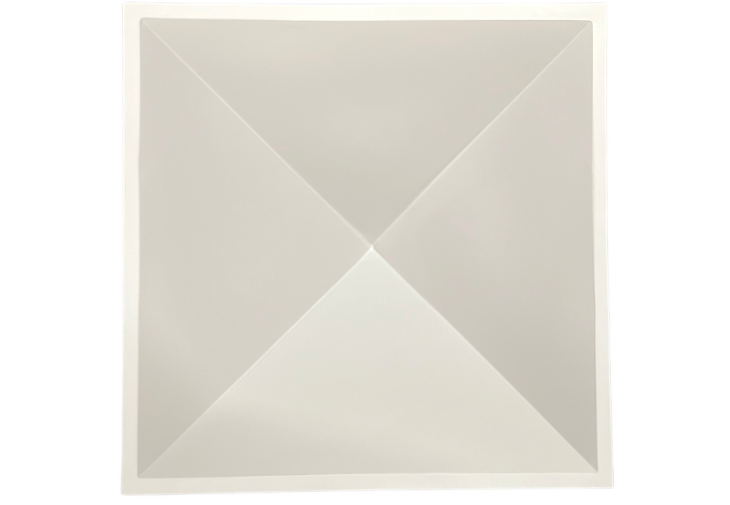 Big Pyramid Diffuser Panels - 12 Pack - PVC - White Color - 3D Wall And ...