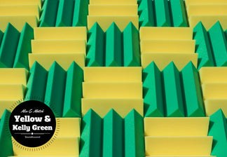 4 Inch Acoustic Foam Wedge Style Panels - 13 Color Options – SoundAssured