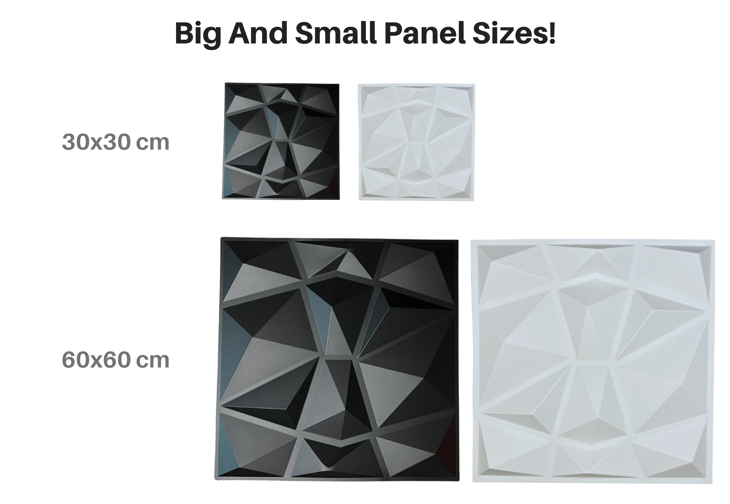 12 Pack - PVC Geometric 3D Wall Panel For Sound Diffusion - Modern 3D ...